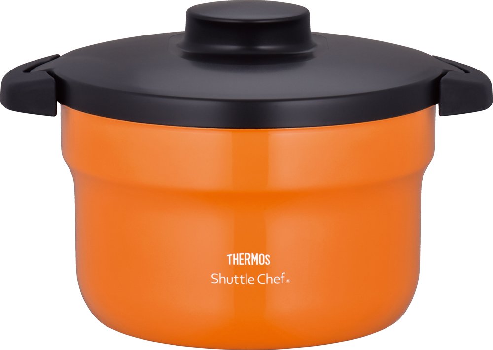 THERMOS Vacuum Warm Cooker"Shuttle Chef" KBJ-3000 OR (Orange)【Japan Domestic genuine products】