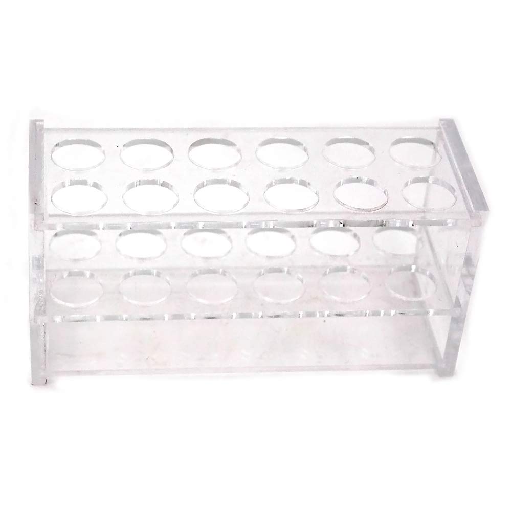 Driak Acrylic Clear Test Tube 12 Sockets Centrifuge Tube Rack Holder for 10ML Test Tubes