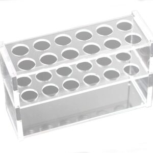 Driak Acrylic Clear Test Tube 12 Sockets Centrifuge Tube Rack Holder for 10ML Test Tubes