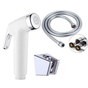 likehome bidet sprayer for toilet cloth diaper sprayer shattaf handheld bidet rinse spray head hand bidet toilet attachment sprayer white（without t-adapter）