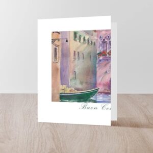 CafePress Venice Italian Birthday Card Folded Greeting Card Matte