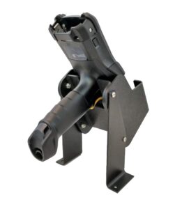 fork-lift holster for barcode scanners, mobile computers: rugged fork truck mounted scanner holder