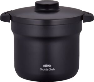 thermos vacuum warm cooker shuttle chef kbj-4500 bk (black)【japan domestic genuine products】