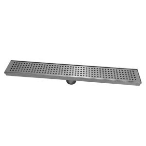 naiture brushed stainless steel 18" lattice linear shower drain