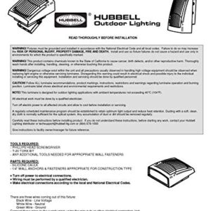 Hubbell Outdoor Lighting SG2-50-PCU SG Sling Series Slender wallpack/floodlight, 51W, 120-277V, 5000K, Bronze