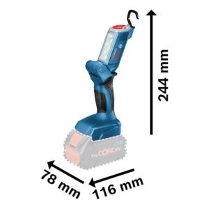 Bosch Professional 18V System GLI 18V-300 Cordless LED Construction site floodlight (max. Brightness 300 Lumen, excluding Batteries and Charger, in Carton)