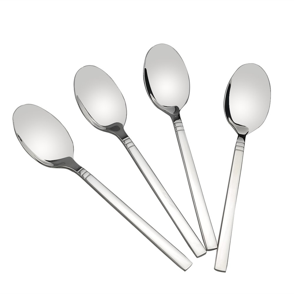 Fiazony 12-Piece Stainless Steel Teaspoon Dessert Spoons