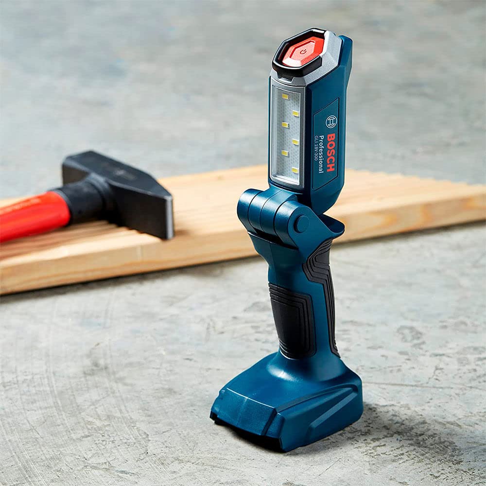 Bosch Professional 18V System GLI 18V-300 Cordless LED Construction site floodlight (max. Brightness 300 Lumen, excluding Batteries and Charger, in Carton)