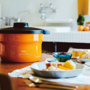 THERMOS Vacuum Warm Cooker"Shuttle Chef" KBJ-3000 OR (Orange)【Japan Domestic genuine products】