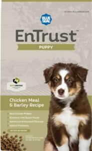 blue seal entrust puppy chicken meal & barley (20 pounds)