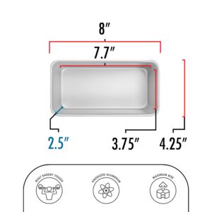 Fat Daddio's PIP-6QTSET Anodized Aluminum Pressure Cooker Bakeware 4-Piece Set, 6-Quart Models