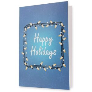 36 Pack Christmas Cards with Envelopes 4x6, Happy Holidays, Seasons Greetings, 6 Lights Designs