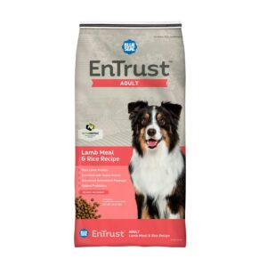 blue seal entrust adult dog food | real lamb & rice | enriched with super foods, antioxidants and probiotics | no wheat or soy | 6 pound bag