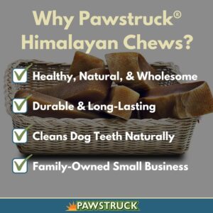 Pawstruck XL Monster Himalayan Yak Cheese Chews for Dogs - Premium Long Lasting Natural Treat for Aggressive Chewers - High Protein Odorless & Limited Ingredient - Pack of 1 - Packaging May Vary