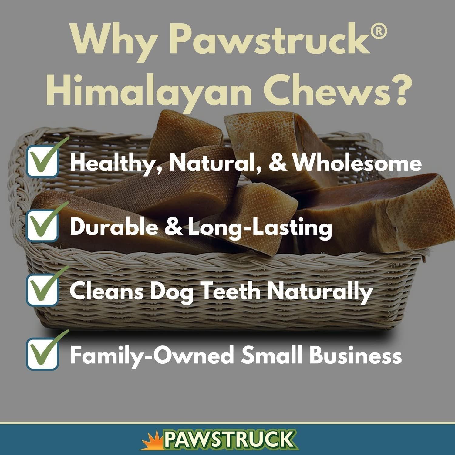 Pawstruck XL Monster Himalayan Yak Cheese Chews for Dogs - Premium Long Lasting Natural Treat for Aggressive Chewers - High Protein Odorless & Limited Ingredient - Pack of 1 - Packaging May Vary