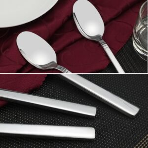 Fiazony 12-Piece Stainless Steel Teaspoon Dessert Spoons