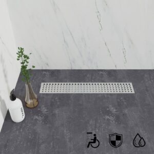 Naiture Brushed Stainless Steel 18" Vieel Linear Shower Drain