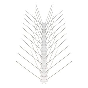 viirkuja bird spikes 3 metres stainless steel pigeon repellent 4 rows total length 300 cm 6 elements 50 cm bird repellent with click closure and predetermined breaking points