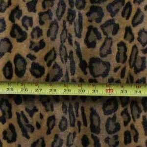 Vinyl Upholstery Leopard Tobacco Fabric Fake Leather / 54" Wide/Sold by The Yard