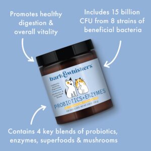 Bark & Whiskers, Probiotics + Enzymes 3.59 oz, Non GMO, Gluten Free, Soy Free, Dr. Mercola