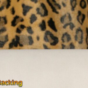 Vinyl Upholstery Leopard Tobacco Fabric Fake Leather / 54" Wide/Sold by The Yard