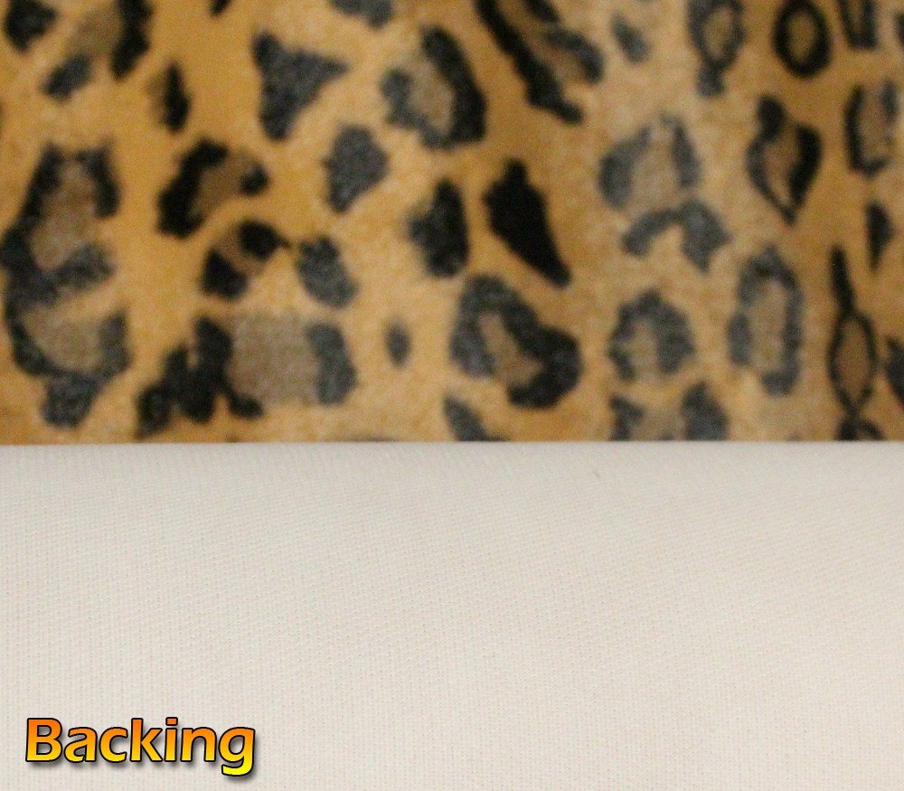 Vinyl Upholstery Leopard Tobacco Fabric Fake Leather / 54" Wide/Sold by The Yard