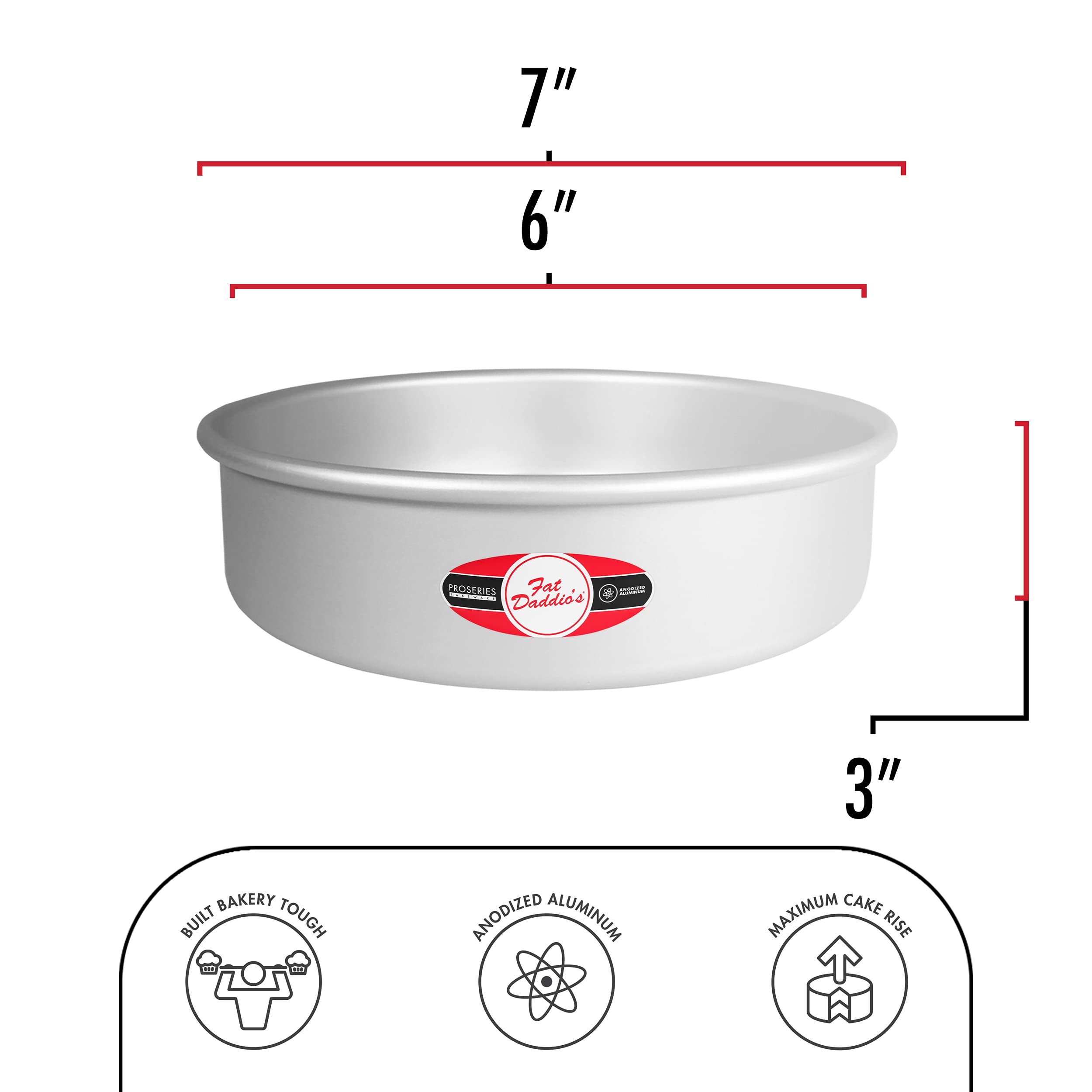 Fat Daddio's PIP-6QTSET Anodized Aluminum Pressure Cooker Bakeware 4-Piece Set, 6-Quart Models