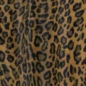 Vinyl Upholstery Leopard Tobacco Fabric Fake Leather / 54" Wide/Sold by The Yard