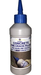 bluestar flexible concrete hairline crack filler (gray), diy- no special tools needed. fill small cracks in concrete driveways, patios and other concrete surfaces. 16 fl. oz. bottle.