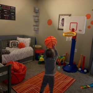 T play Basketball Plush Baby Room: Soft Boys Stuffed Sports Ball Pillow - Throw Decor Toys 1-3 Year Old