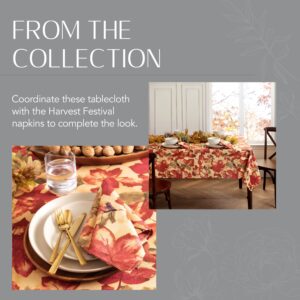 Elrene Home Fashions Harvest-Festival Fall Printed Tablecloth, 60" x 84", Oblong