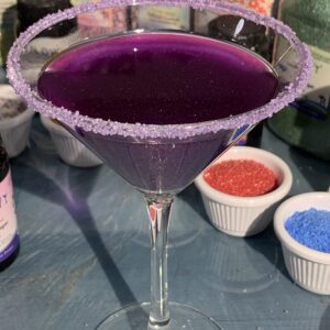 Snowy River Purple Cocktail Sugar - Kosher Certified Naturally Colored Purple Cocktail Rimmer (8oz, Medium Crystal)