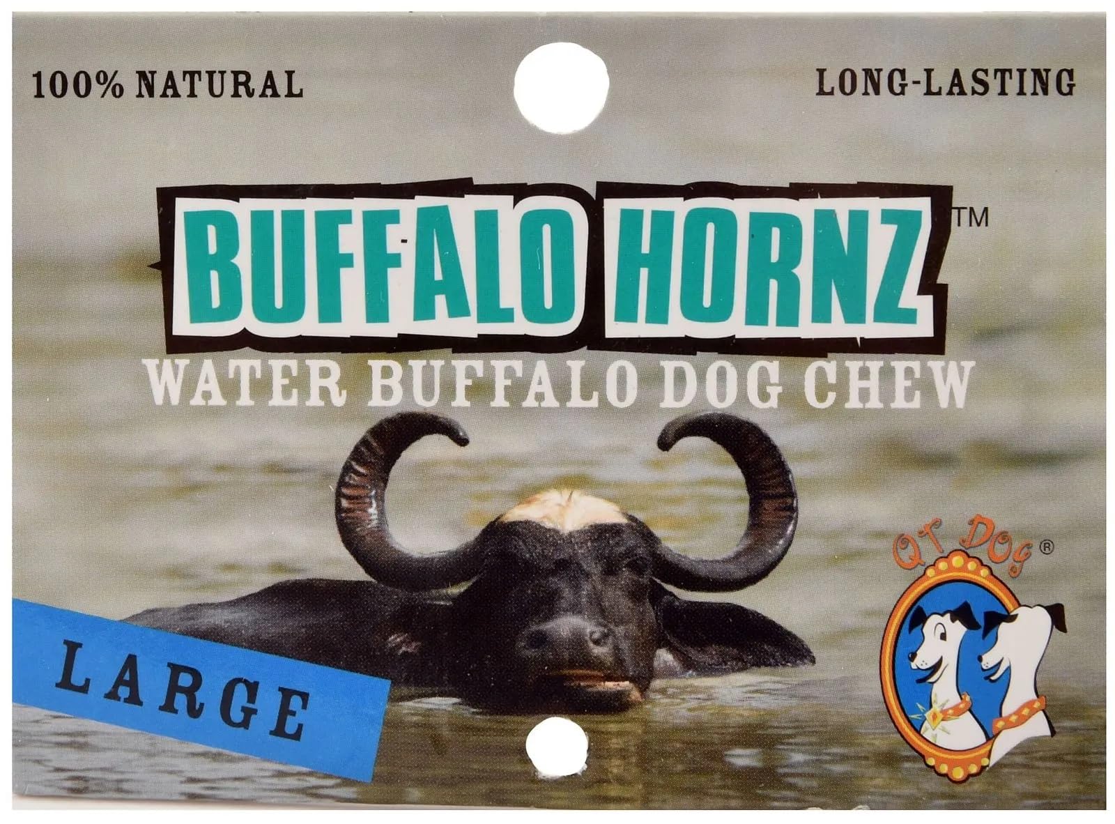 QT Dog Buffalo Hornz Water Buffalo Horn Dog Treat