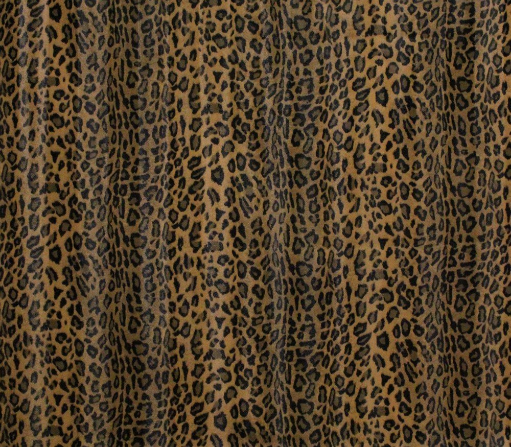 Vinyl Upholstery Leopard Tobacco Fabric Fake Leather / 54" Wide/Sold by The Yard