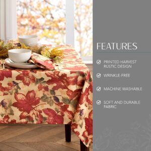 Elrene Home Fashions Harvest-Festival Fall Printed Tablecloth, 60" x 84", Oblong