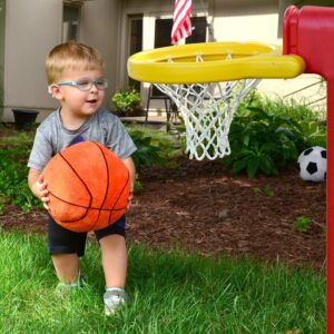 T play Basketball Plush Baby Room: Soft Boys Stuffed Sports Ball Pillow - Throw Decor Toys 1-3 Year Old