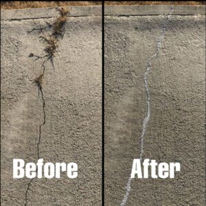 Bluestar Flexible Concrete Hairline Crack Filler (Gray), DIY- No Special Tools Needed. Fill Small Cracks in Concrete Driveways, Patios and Other Concrete Surfaces. 16 fl. oz. Bottle.