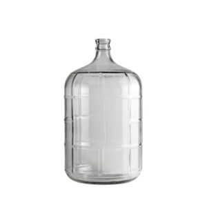 fastrack 3 gallon italian glass carboy clear | food grade, leak-proof for fermentation, brewing & storage | 3 gallon fermenter | large glass carboy for home brewing, kombucha, wine and beer | 1 pack