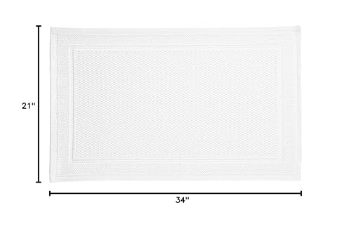 Kassatex 21x34, White Athens Rug, 21" x 34"