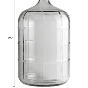 FastRack 3 Gallon Italian Glass Carboy Clear | Food Grade, Leak-Proof for fermentation, brewing & storage | 3 Gallon Fermenter | Large Glass Carboy for Home Brewing, Kombucha, Wine and Beer | 1 Pack