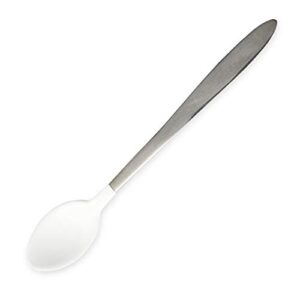 rehabilitation advantage long teaspoon with plastisol coating, white