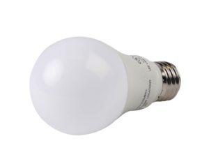 satco non-dimmable 8.5 watt, 120-277 volt 4000k a-19 led bulb, enclosed rated