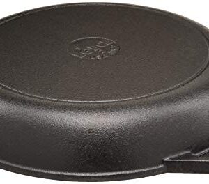 Lodge Seasoned Cast Iron 12 Inch Everyday Pan with Tempered Glass Lid, Black, 1 EA