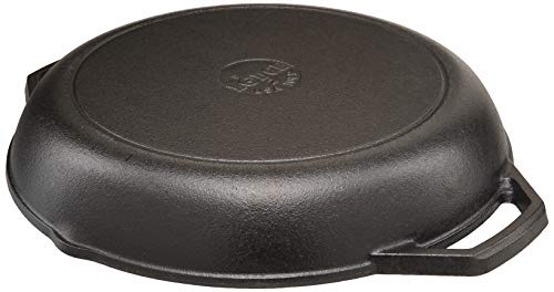 Lodge Seasoned Cast Iron 12 Inch Everyday Pan with Tempered Glass Lid, Black, 1 EA