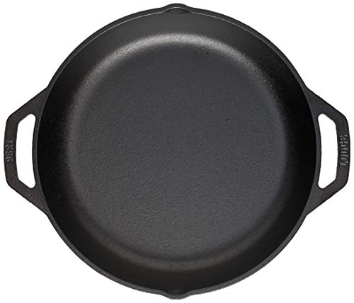 Lodge Seasoned Cast Iron 12 Inch Everyday Pan with Tempered Glass Lid, Black, 1 EA