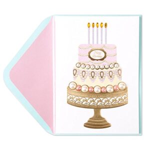 papyrus fabulous pearl birthday cake card