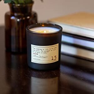 Paddywax Library Collection William Shakespeare Scented Soy Wax Candle, 6.5-Ounce, Paprus, Palm & Eucalyptus