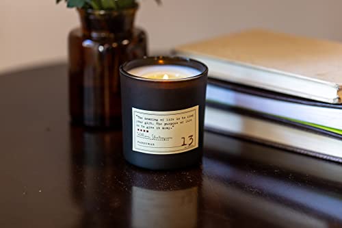 Paddywax Library Collection William Shakespeare Scented Soy Wax Candle, 6.5-Ounce, Paprus, Palm & Eucalyptus