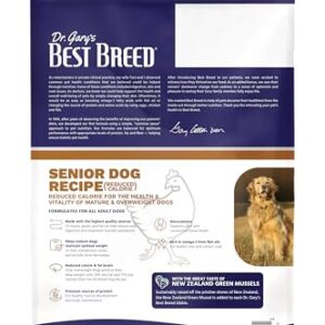 Best Breed Senior Dog Diet (Reduced Calorie) Made in USA [Natural Dry Dog Food] - 4lbs.