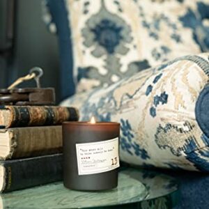 Paddywax Library Collection William Shakespeare Scented Soy Wax Candle, 6.5-Ounce, Paprus, Palm & Eucalyptus